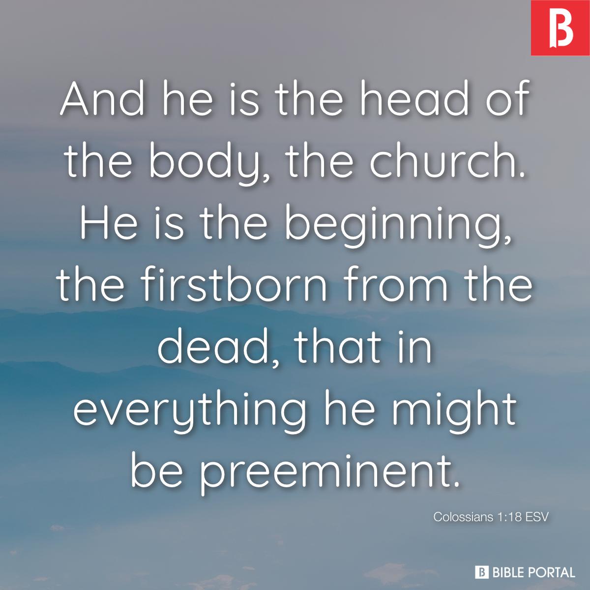 설교 / Sermons - 나에게 예수님은? 1 (골 1:18)